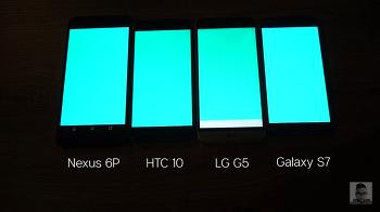 G5 S7 M10 6P 화면 밝기, 색감 비교 > 휴대폰포럼 | 딜바다닷컴