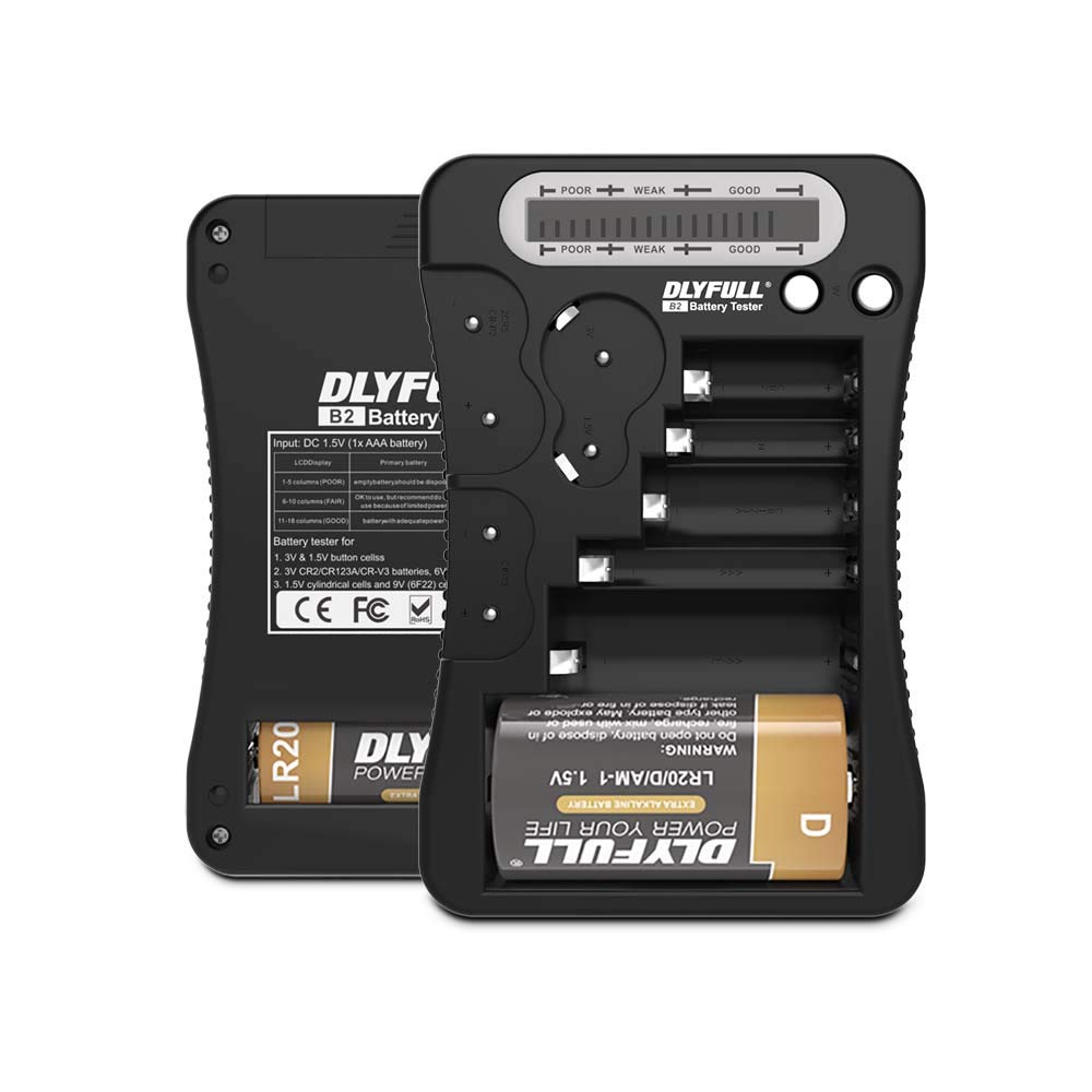 [amazon] Dlyfull Universal Battery Tester with LCD Display, Multi ...