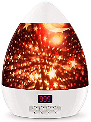 [amazon] Night Lights for Kids, Multiple Colors Rotating Star Projector ...