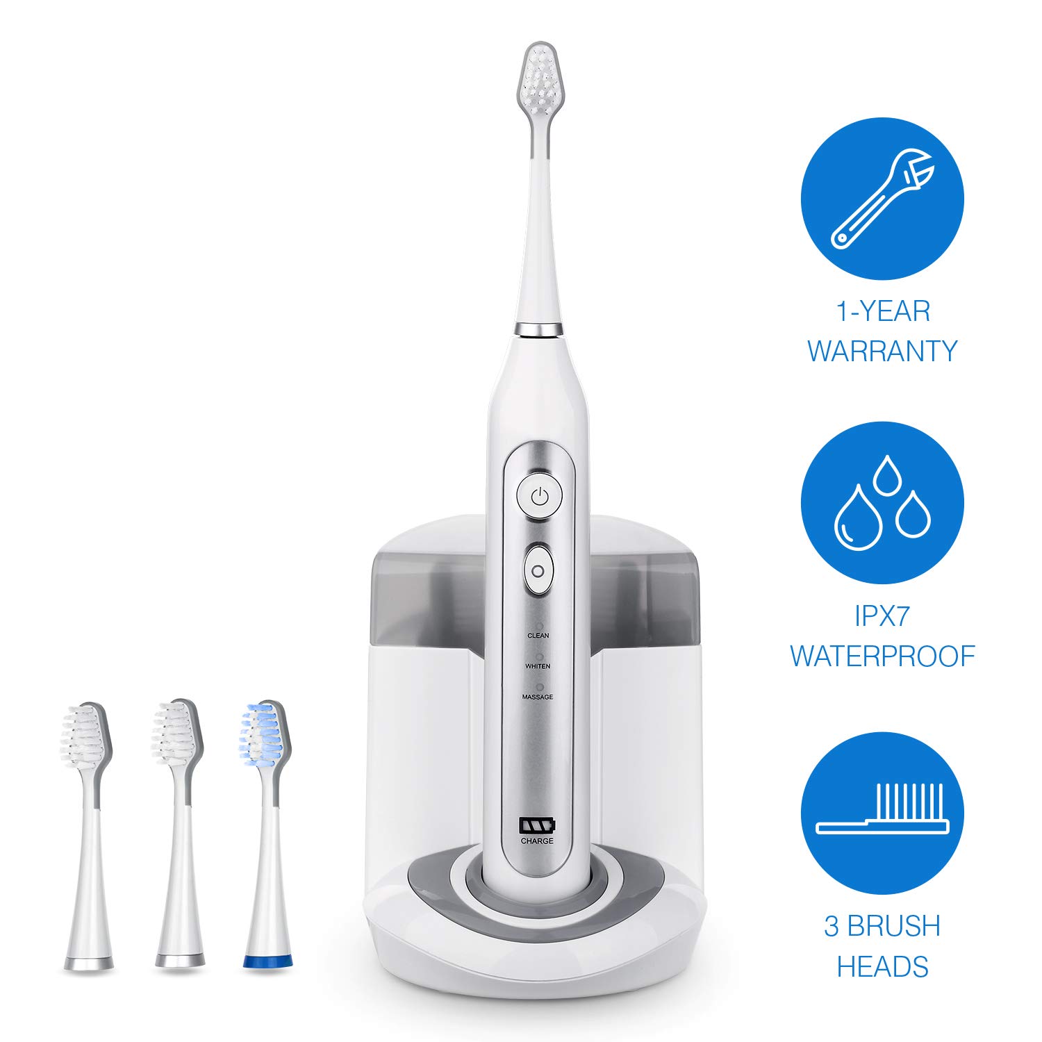 [amazon] Sonic Electric Toothbrush with UV Sanitizer charging case ...